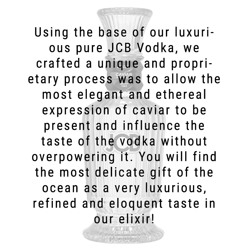 Buy JCB Spirits Caviar Infused Vodka | Great American Craft Spirits