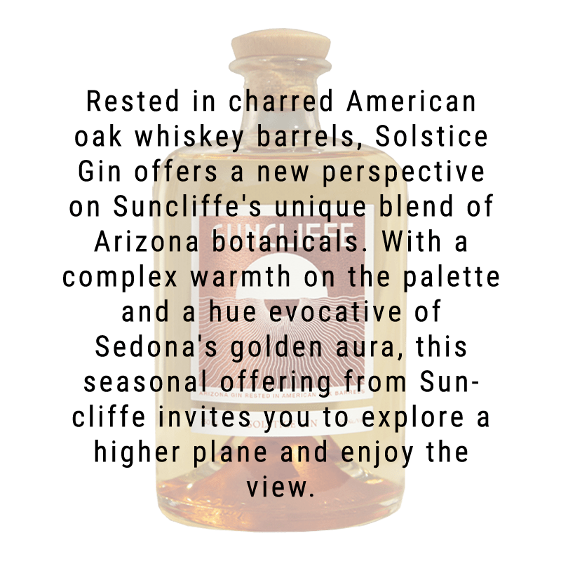 Buy Suncliffe Barrel Aged Gin | Great American Craft Spirits