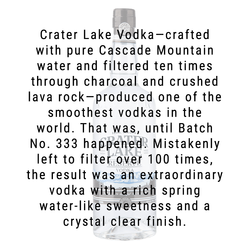 Buy Crater Lake Reserve Vodka | Great American Craft Spirits