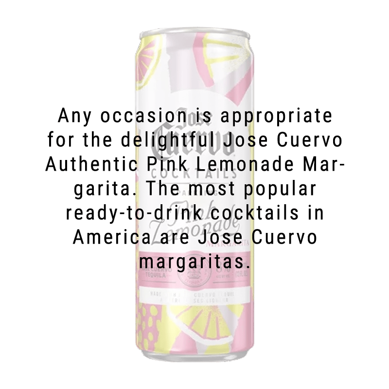 Jose Cuervo Authentic Sparkling Pink Lemonade 355mL 4 Pack | Great ...