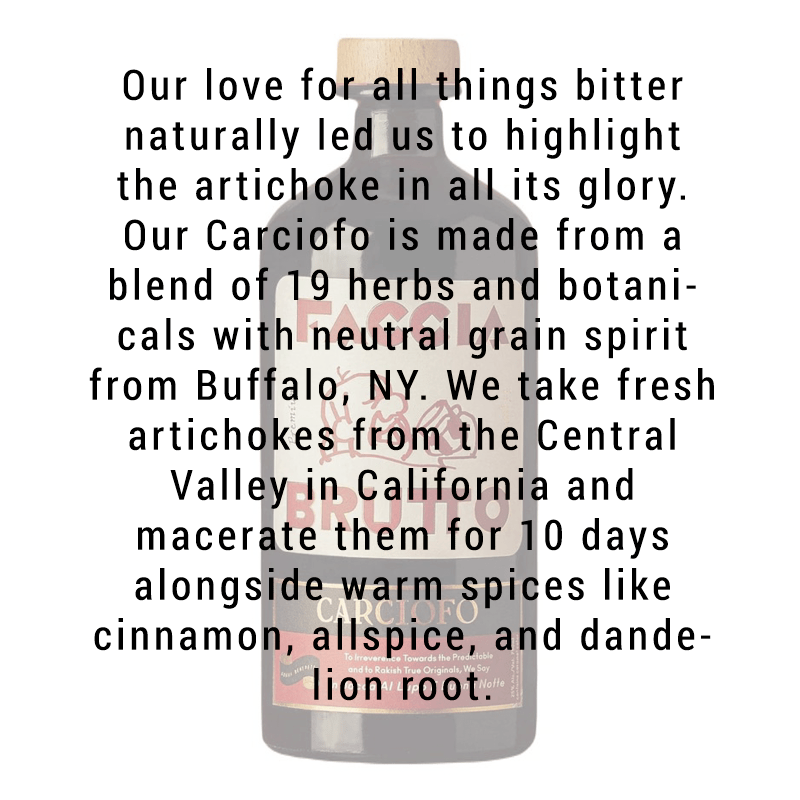 Buy Faccia Brutto Carciofo | Great American Craft Spirits
